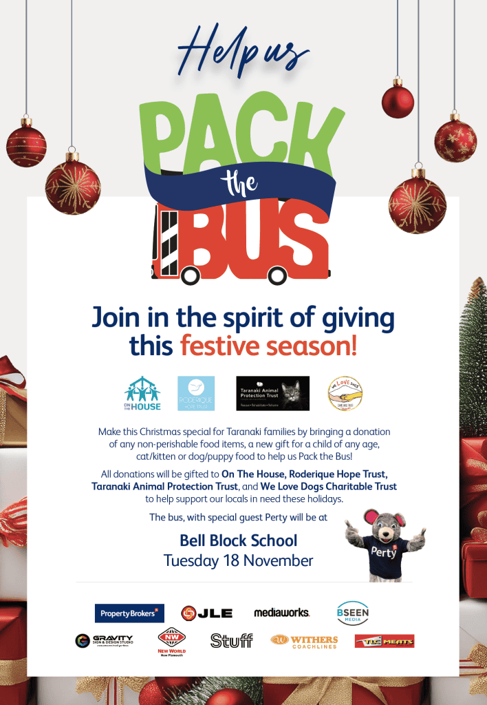 PACK THE BUS - 18 November | Bell Block School